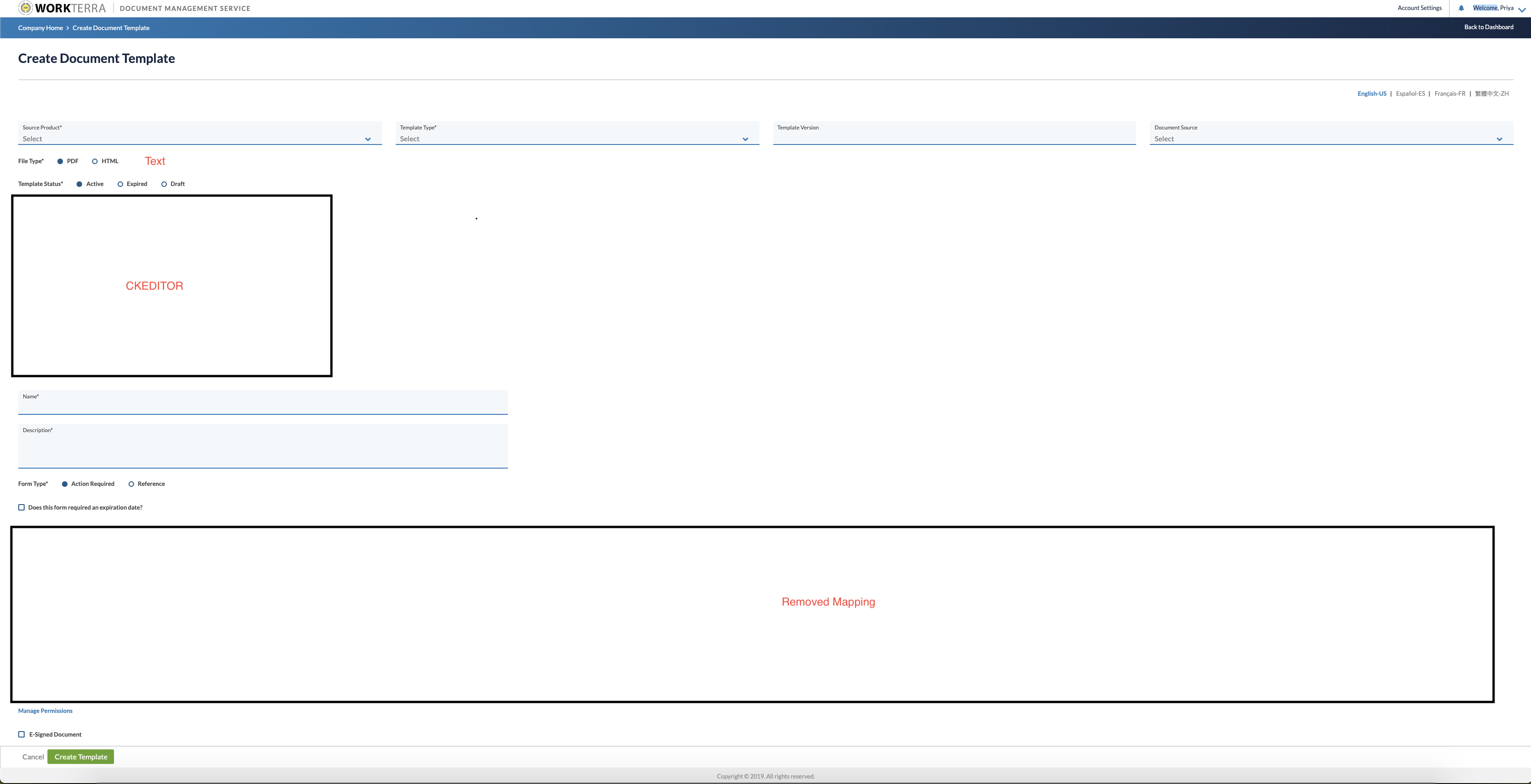 [DMS-1230] Create Document Changes in Case of Offer letter CBAT - Workterra Jira
